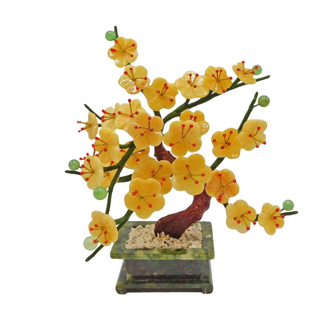 Small Oriental Stone Carved Tree - Etsy