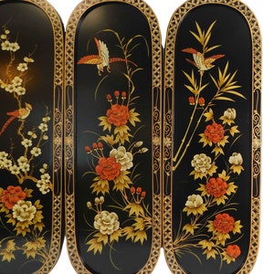 48 Wide Oriental Wall Plaques Hand Painted Chinoiserie 4 Seasons - Etsy