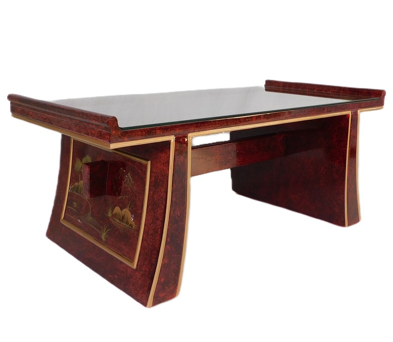 42 Oriental Coffee Table With High Gloss Lacquer and - Etsy