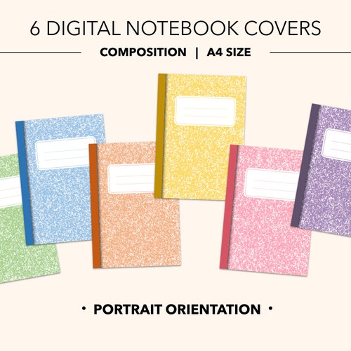 6 Digital Gradient Notebook Covers Goodnotes Notability - Etsy