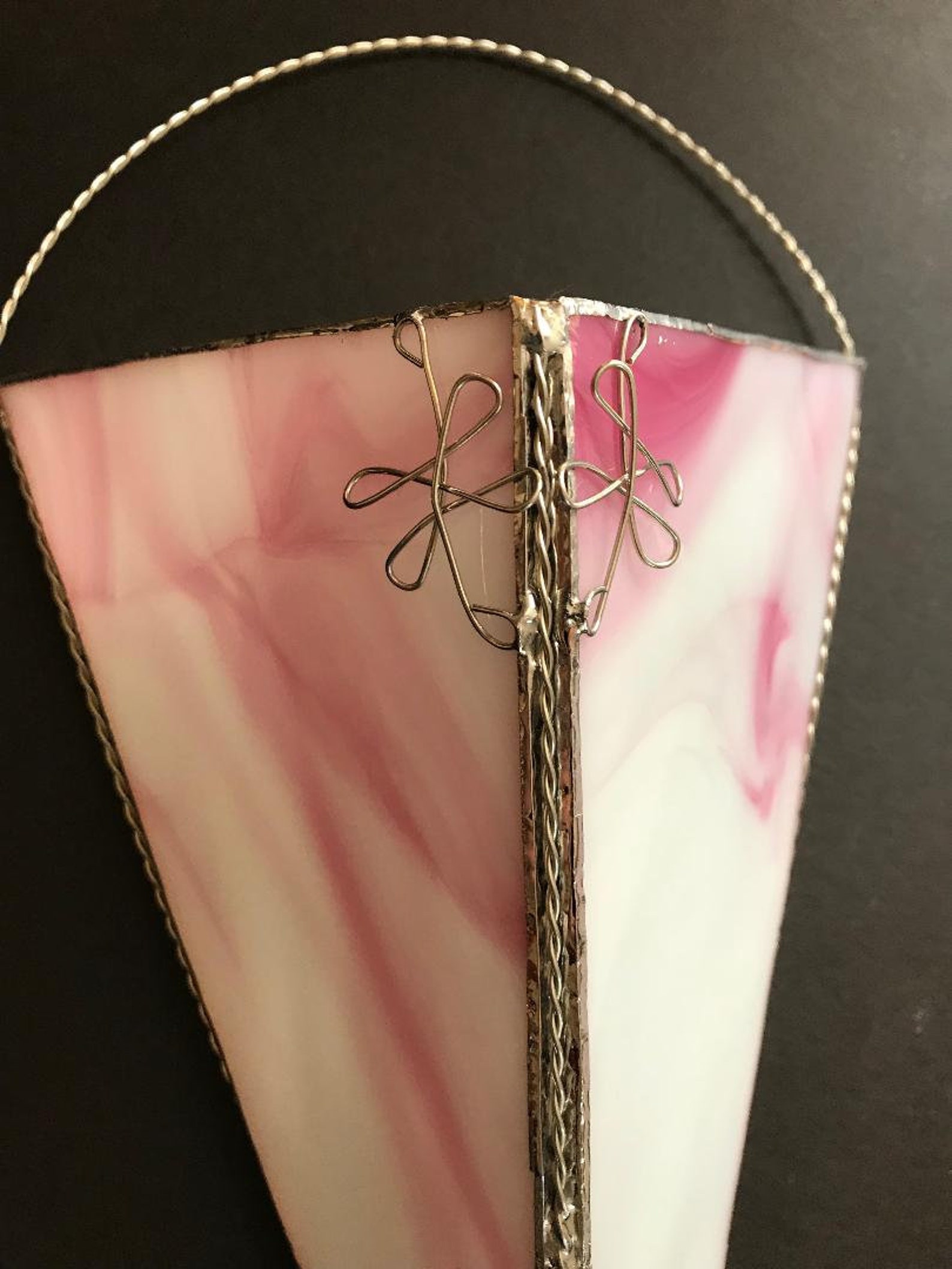 PRICE REDUCED! Pink Wall Sconces - Etsy