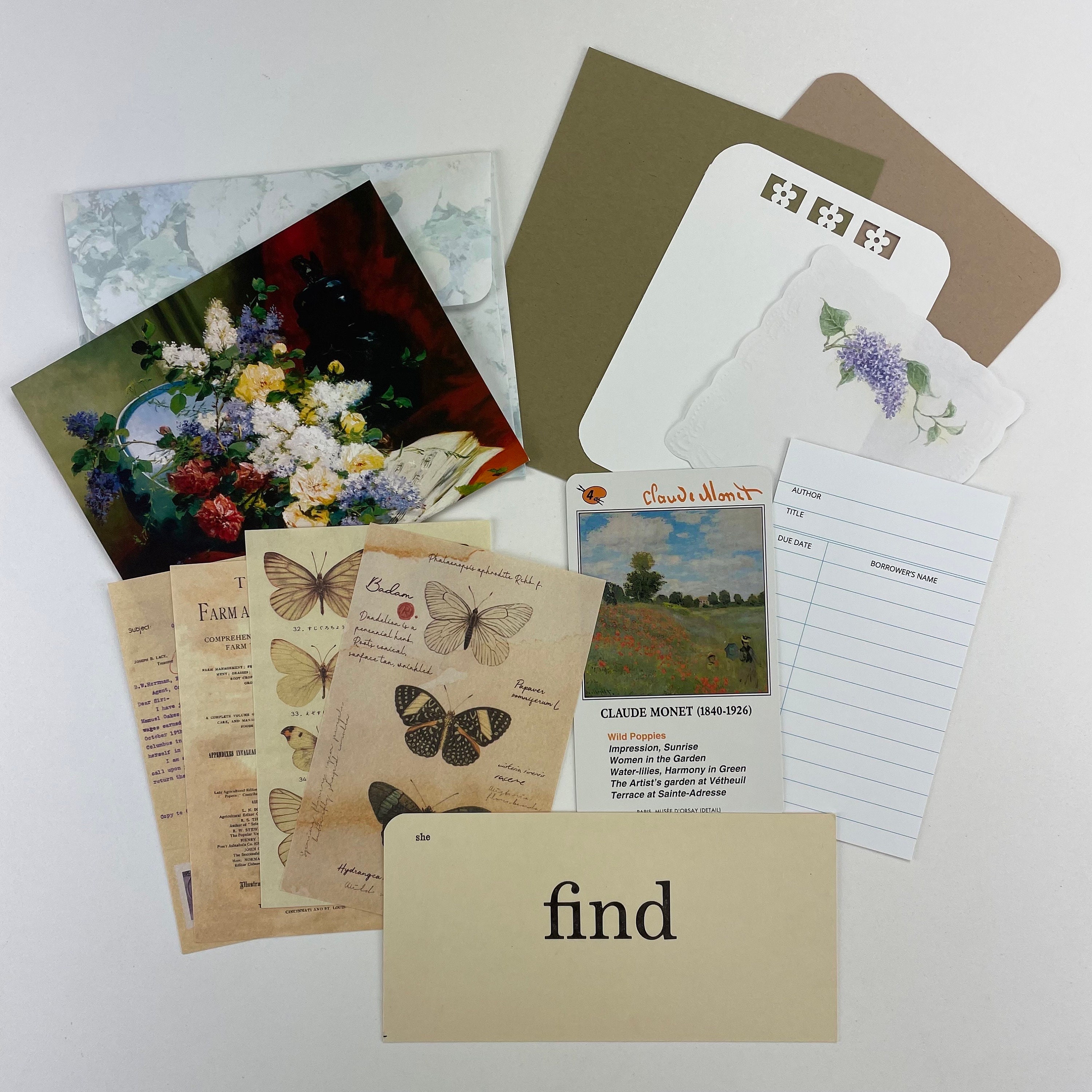 Junk Journal Ephemera Bases Assortment Pack - Etsy