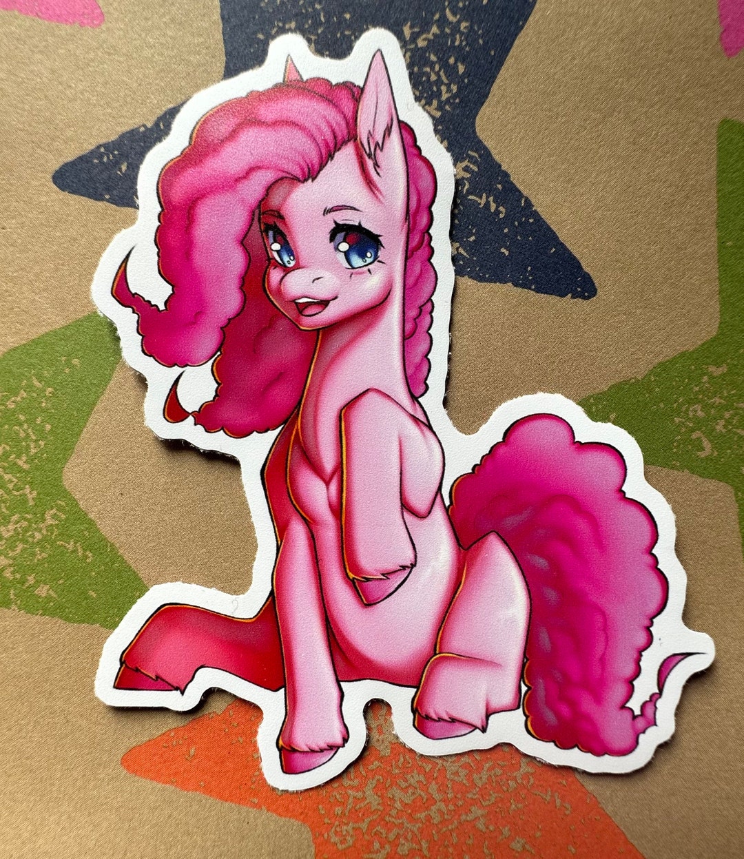 Mlp:fim Pinkie Pie Inspired Sticker - Etsy