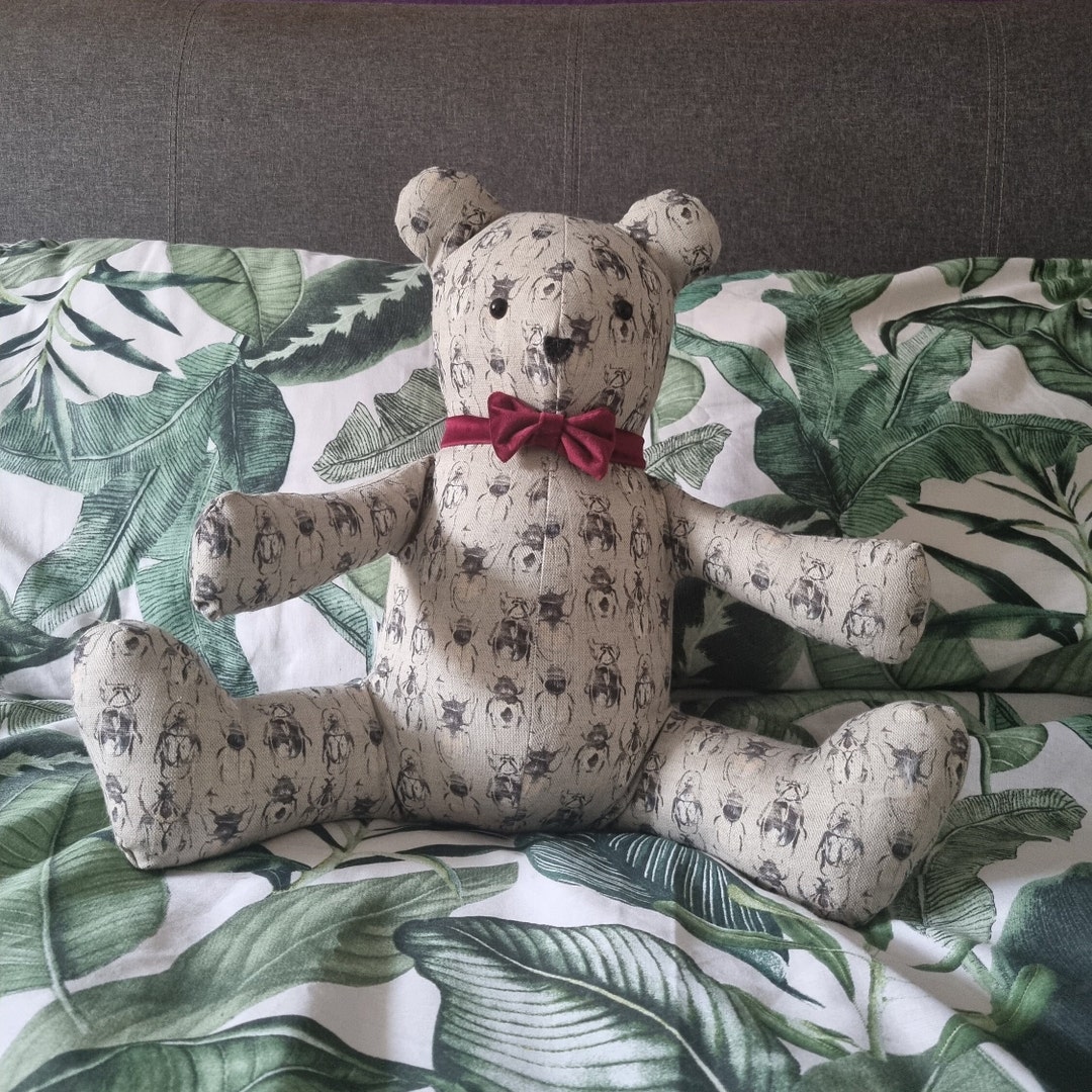 Beetle Print Teddy Bear - Etsy