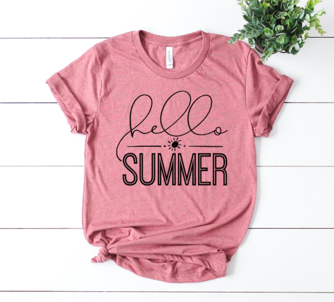 Hello Summer Women Shirtbeach Vacation Shirt Birthday Gift - Etsy
