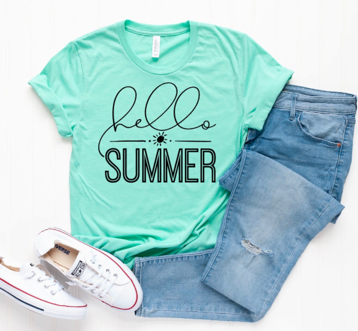 Hello Summer Women Shirtbeach Vacation Shirt Birthday Gift - Etsy