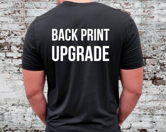 Back Side Print Addon - Etsy