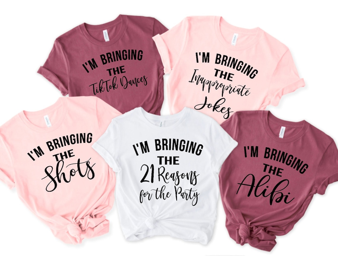 21st Group Birthday Party Shirtcustom Year Funny Birthday - Etsy