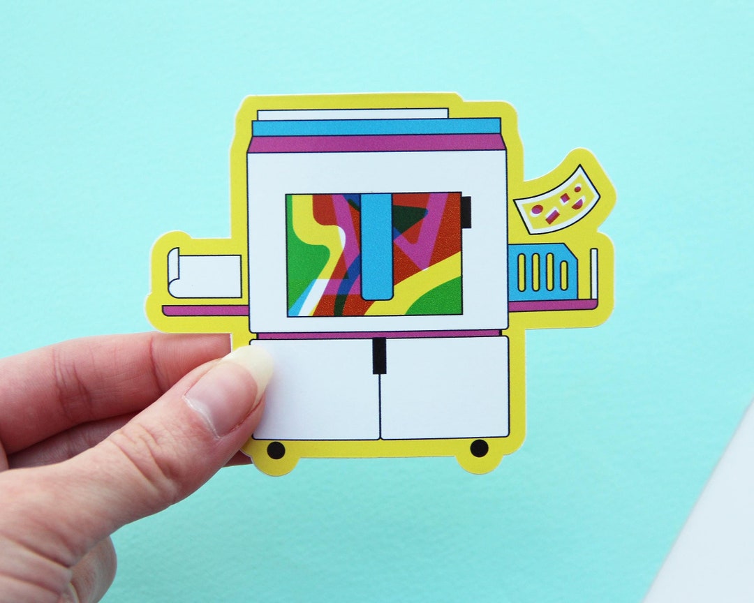Risograph Printer Sticker - Limited Edition Vinyl Sticker - Etsy