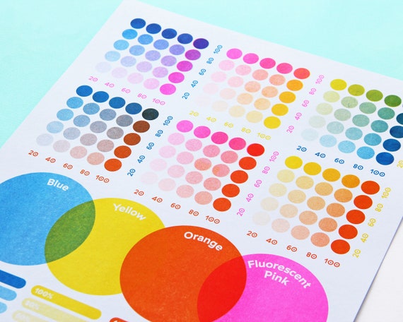A3 Risograph Colour Chart Print LIMITED EDITION Riso Print / - Etsy UK