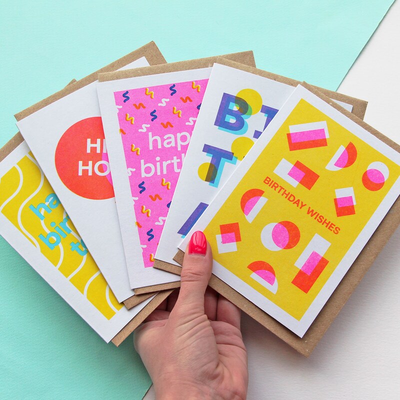 Birthday Card Set - Etsy