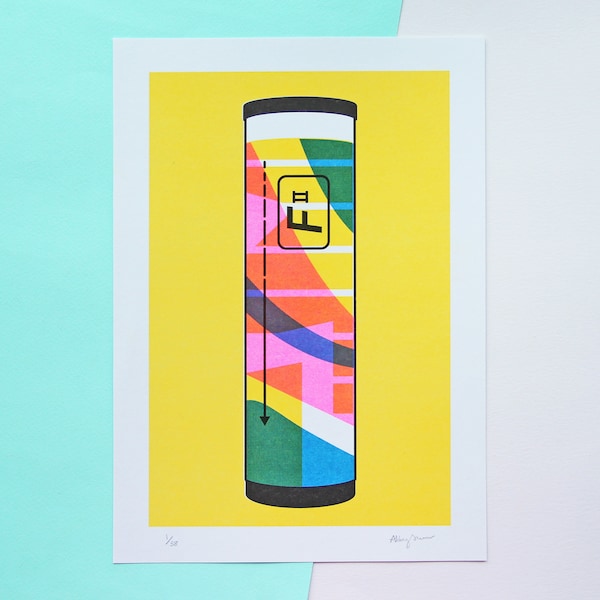 Risograph Print - Etsy