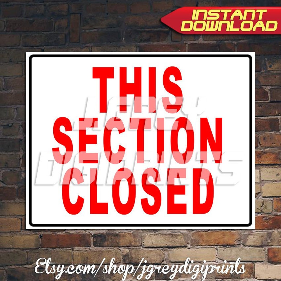 Printable This Section Closed Sign - Monster Truck Birthday, Cars ...
