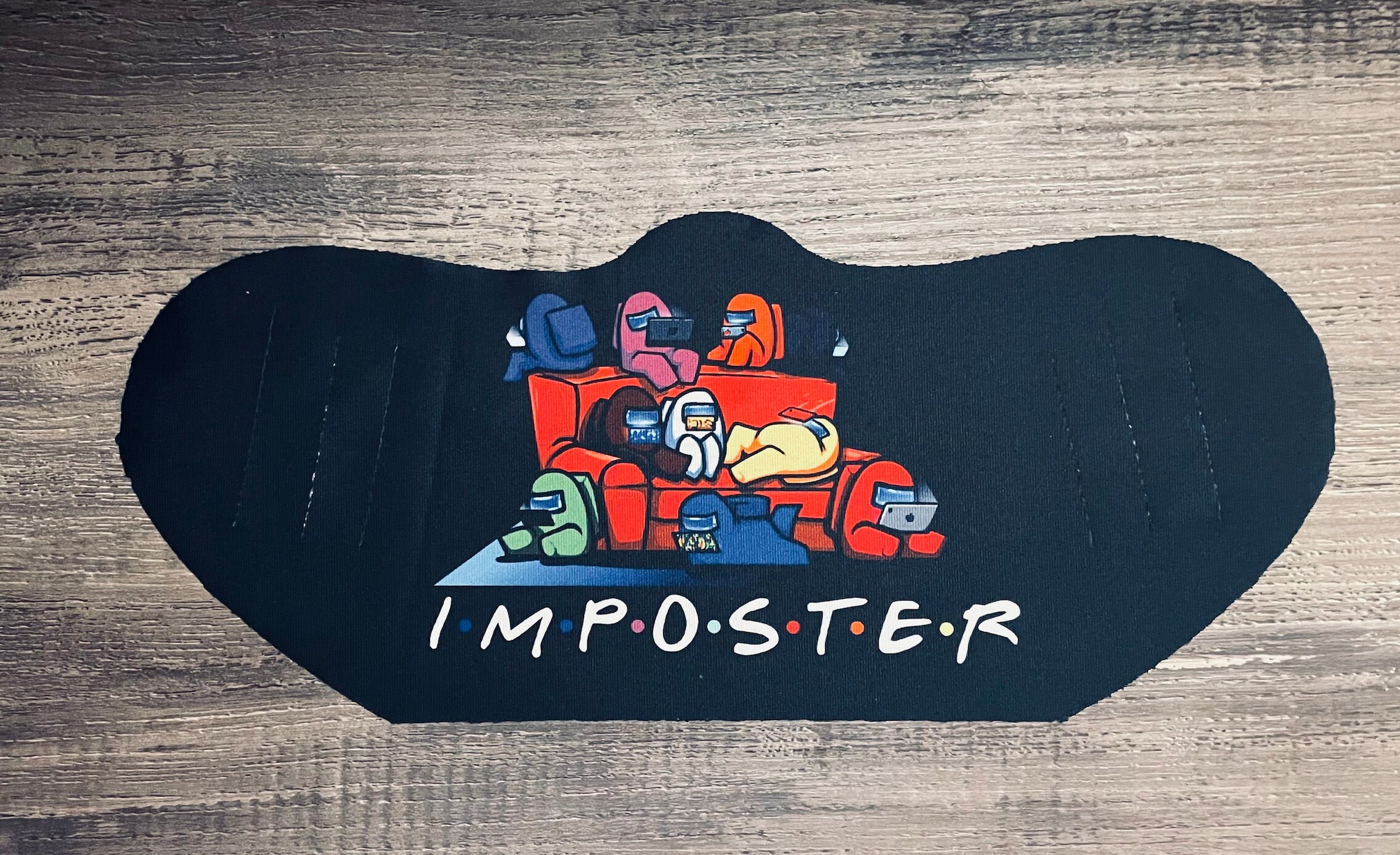 Among Us Imposter Face Mask | Etsy