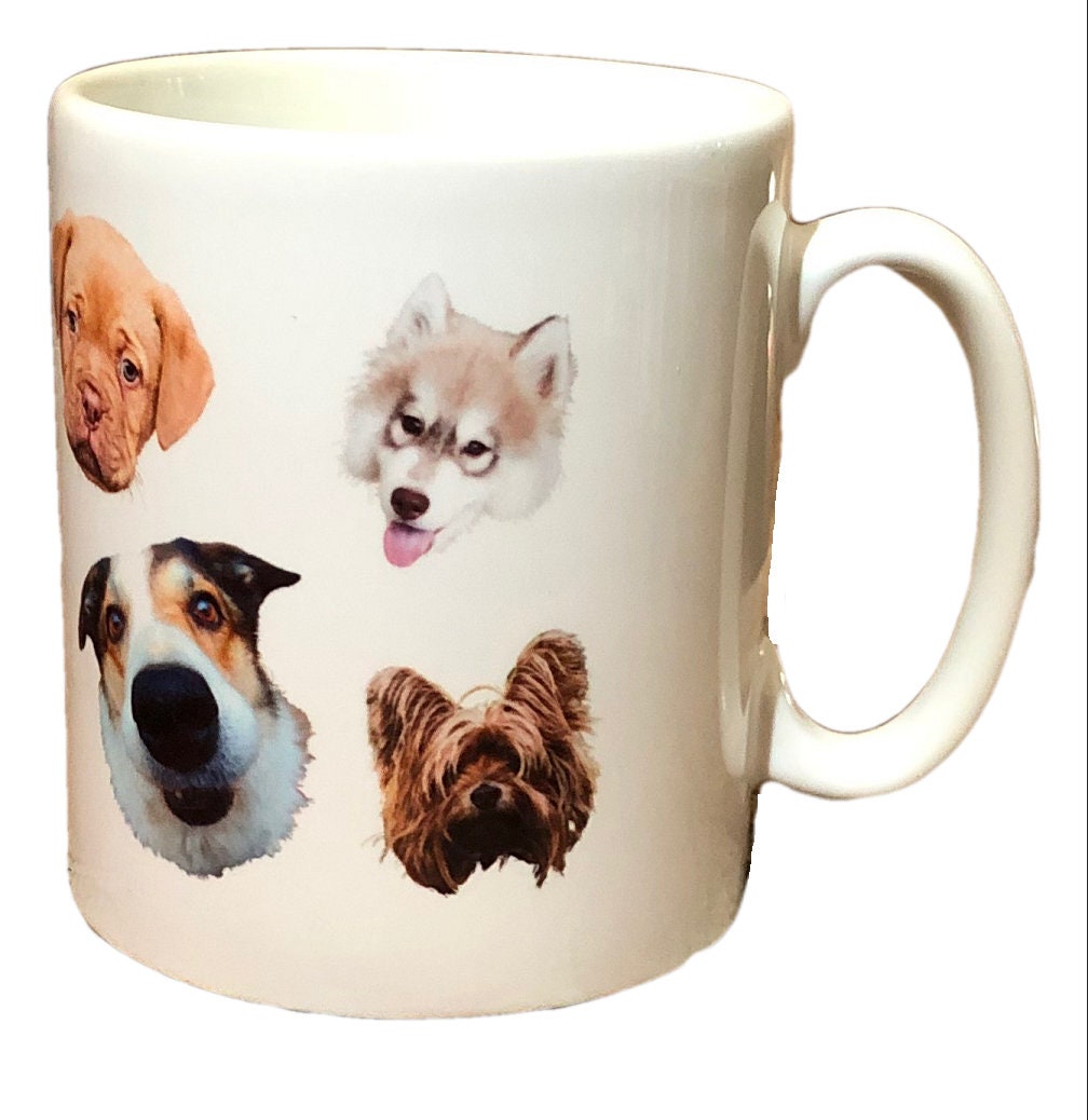 Dog Faces Gift Mug how Cute Are We. Pet Dogs - Etsy