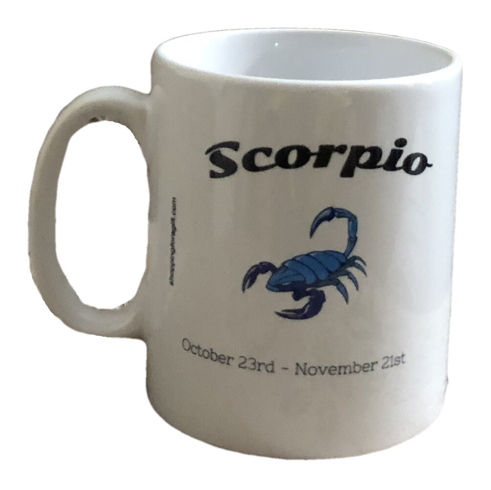 Star Sign Mug Scorpio. Zodiac Mug With a Description of the - Etsy