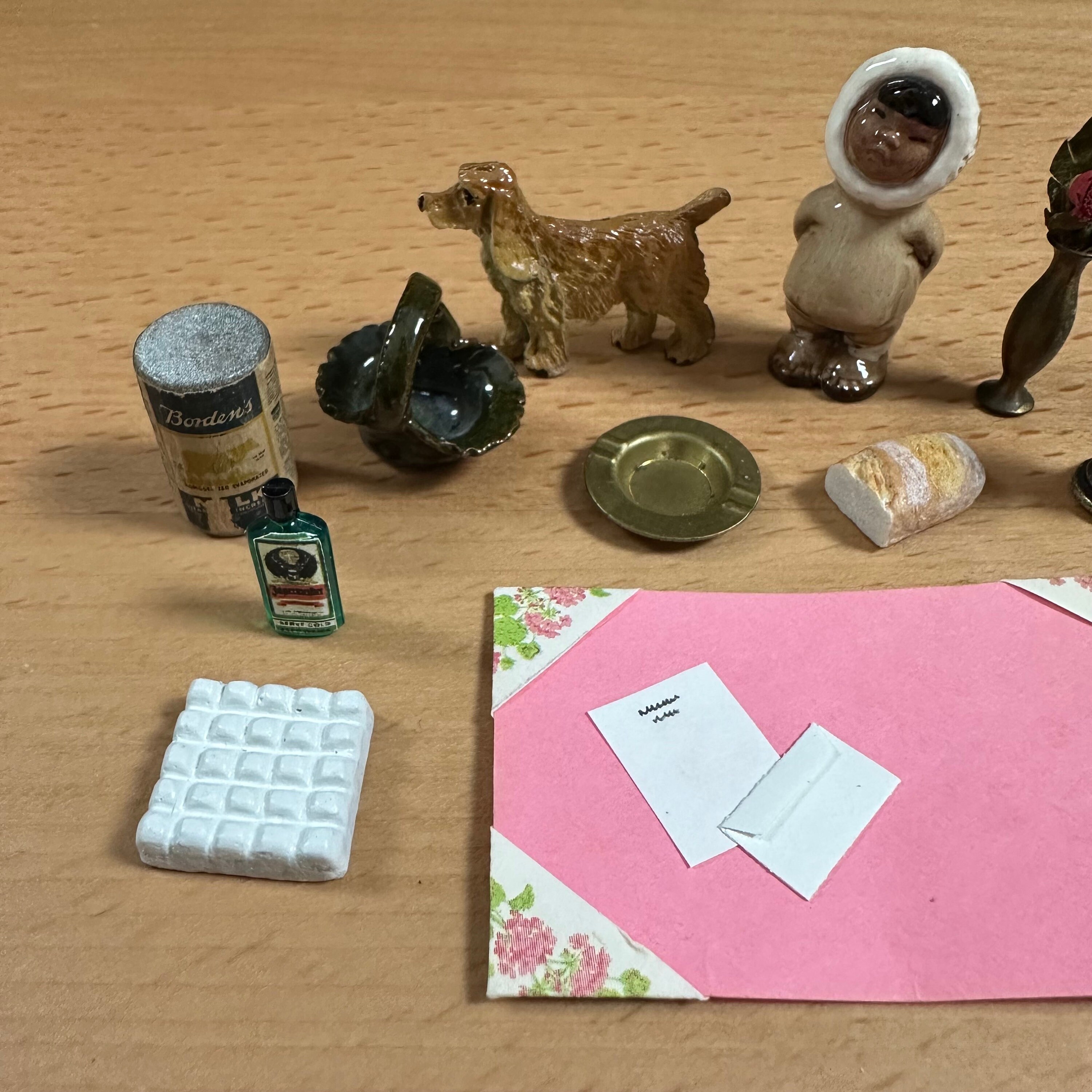 Vintage Dollhouse Miniatures Tiny Mini Items for Dolls Mixed Lot Fun ...