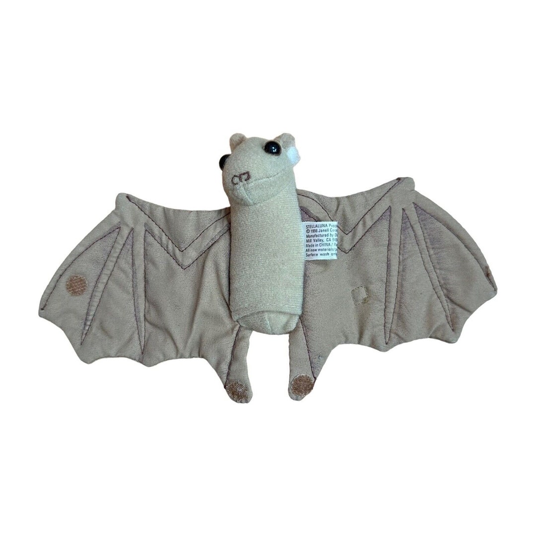 Stellaluna Bat Plush 1996 Janell Cannon Finger Puppet Toy Stuffed ...