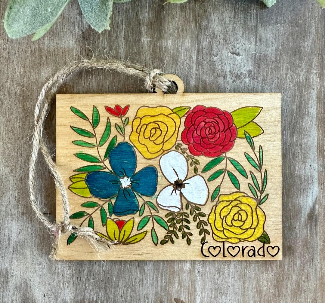 Watercolor Colorado Ornament, Denver Gift for Husband,christmas ...