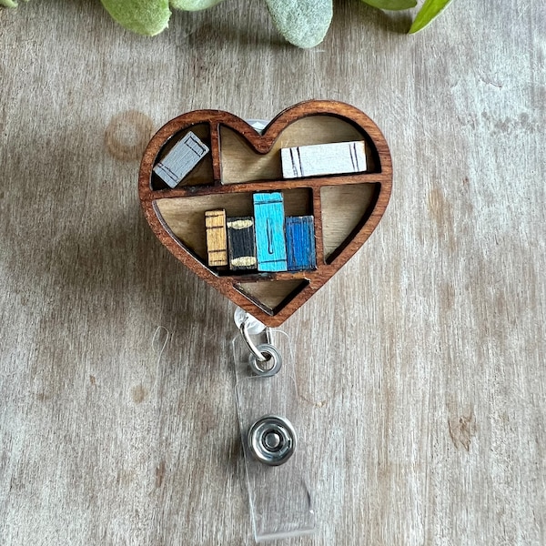 Book Badge Reel - Etsy