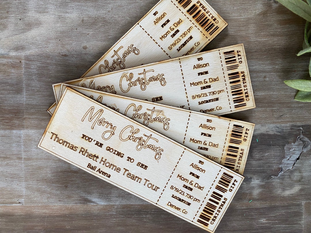 Concert Ticket Gift Template, Event Ticket Voucher, Fun Birthday Gift ...