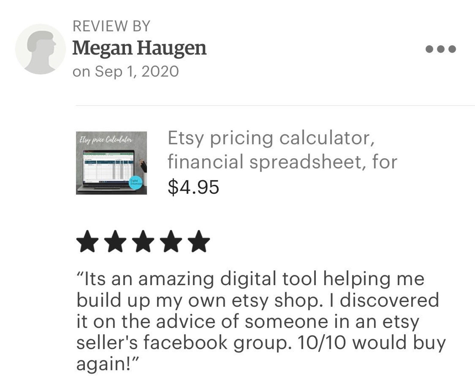 Etsy Pricing Calculator Pricing Spreadsheet Cost Calculator - Etsy