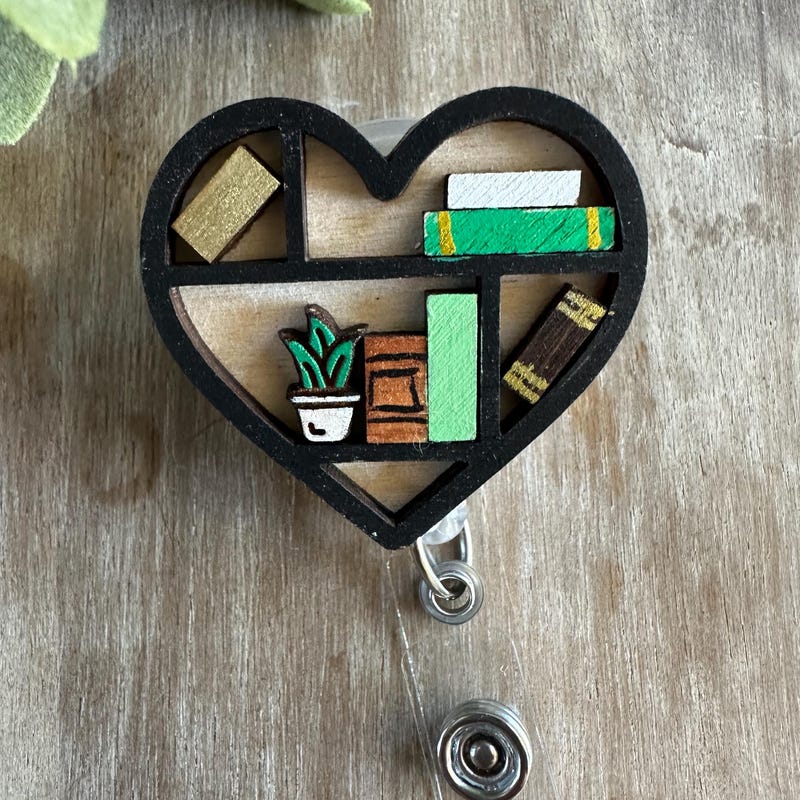 Book Badge Reel - Etsy