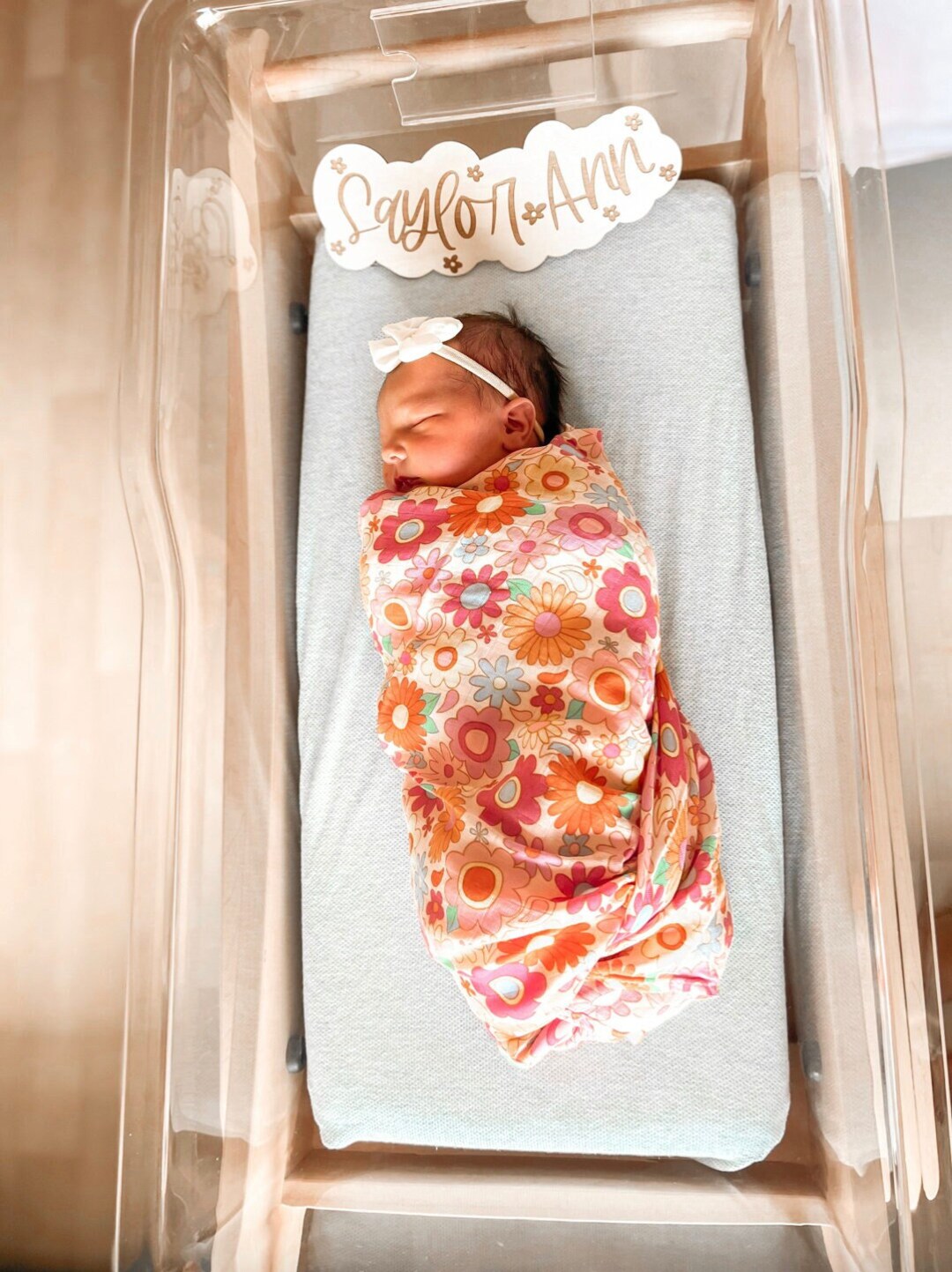 Groovy Name Sign Newborn Name Announcement Birth Announcement Name ...