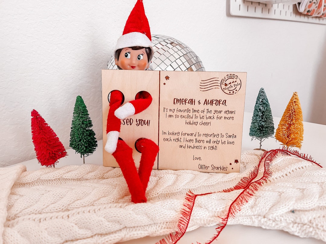 Elf on the Shelf Elf Postcard Elf Ideas Elf Arrival Postcard - Etsy