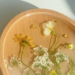 Natural Wood Pressed Flower Coasters - A Four Season Cute Flower ...