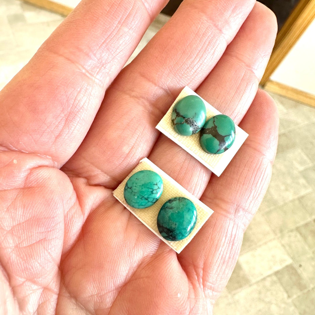 Natural Turquoise Free Form Cabochon for Earrings. Stone of Serenity - Etsy