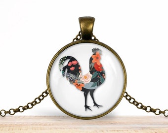 Rooster pendant | Etsy