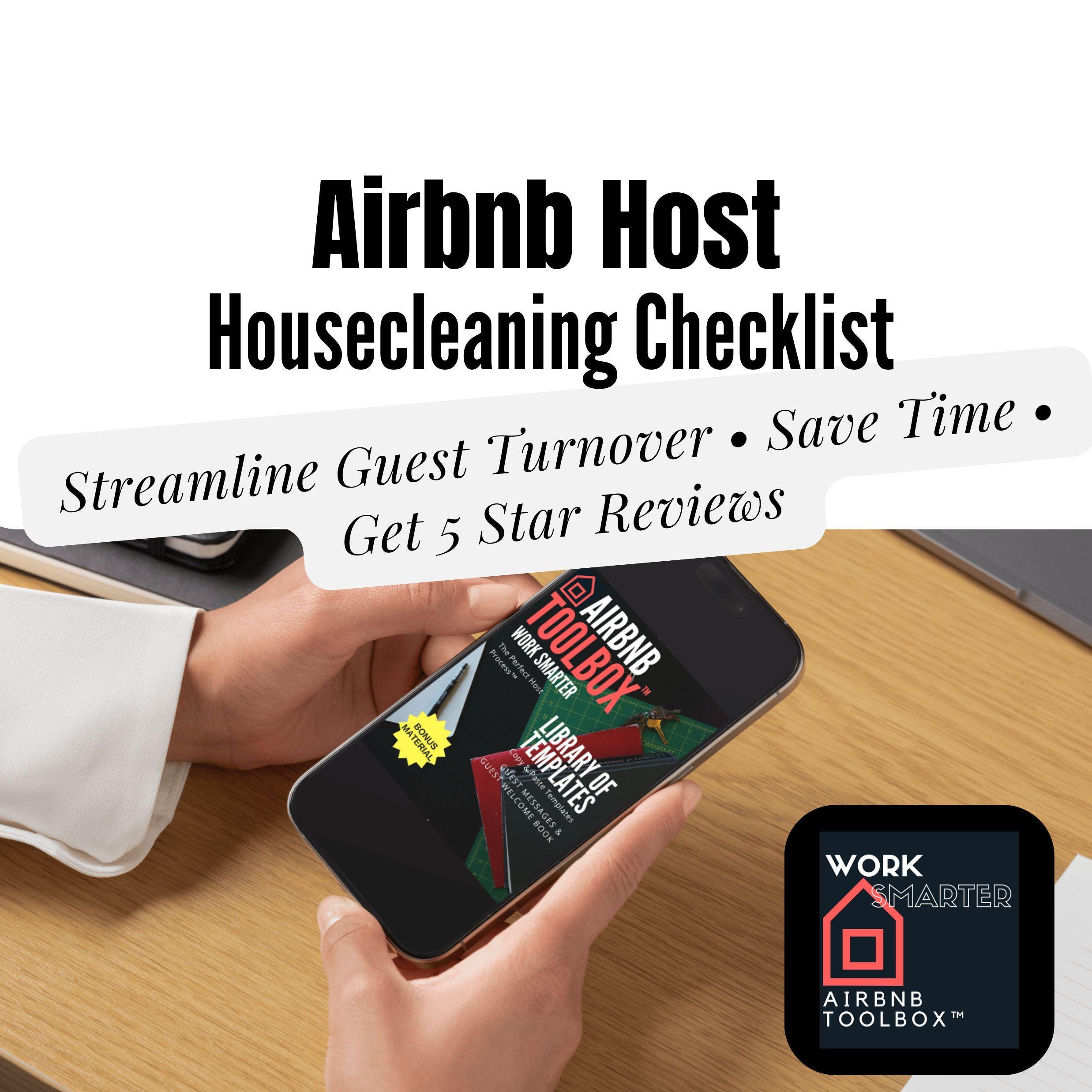 Airbnb Cleaning Checklist (canva Template), Vacation Rental ...