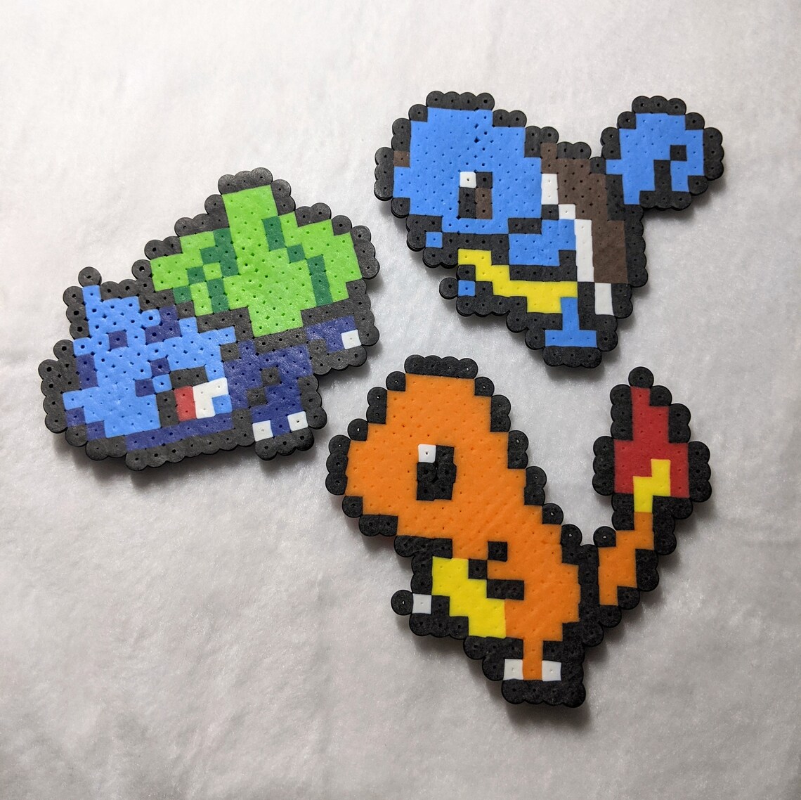 Pokemon Perler Bead Sprites Gen 1 Starters - Etsy