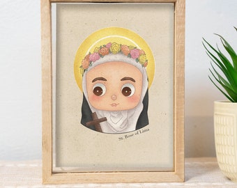 St. Rose of Lima Coloring Page for Catholic Kids - Digital Download ...