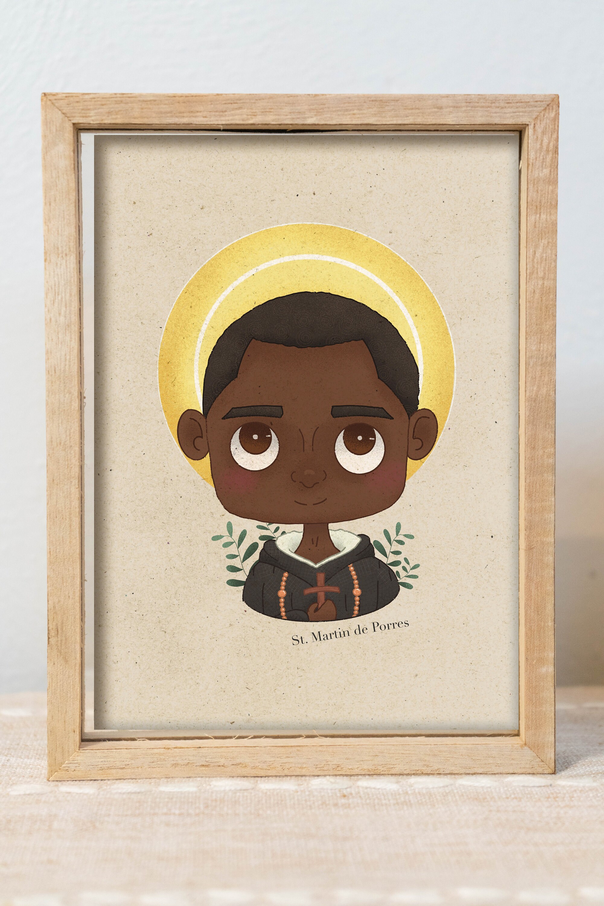Saint Martin De Porres Nursery Print (digital Download) - Etsy