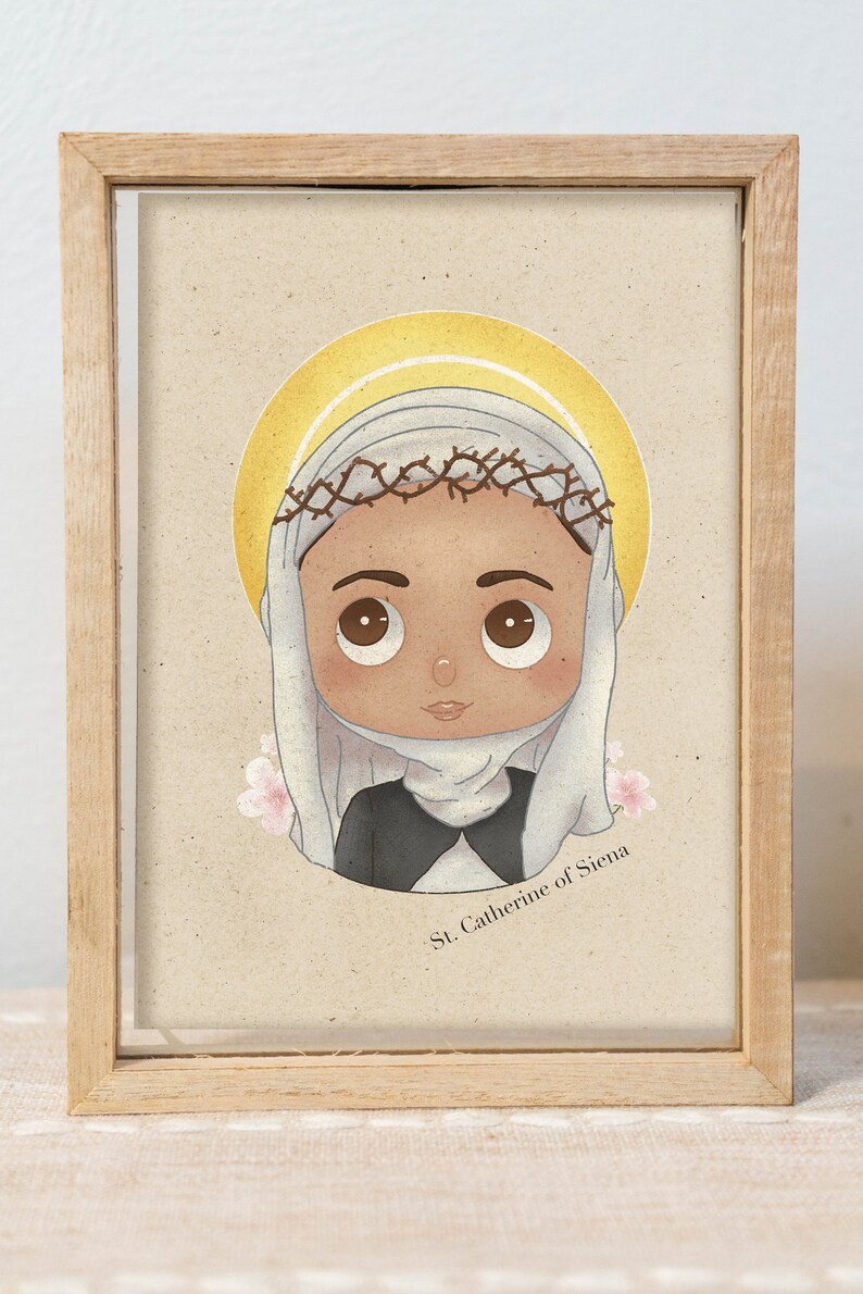 Saint Catherine of Siena Nursery Print (digital Download) - Etsy