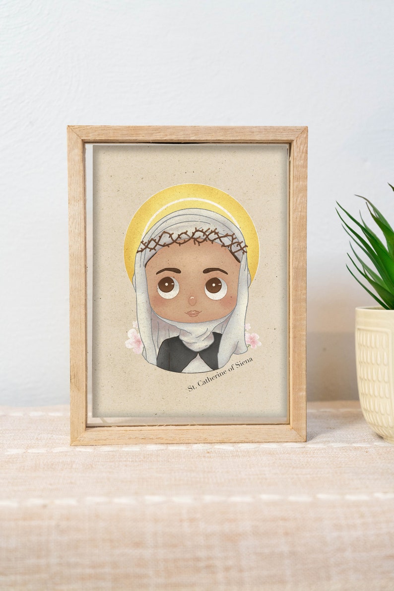 Saint Catherine of Siena Nursery Print (digital Download) - Etsy