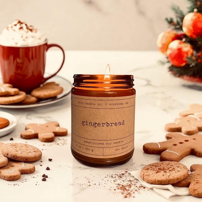 Gingerbread Candles - Etsy