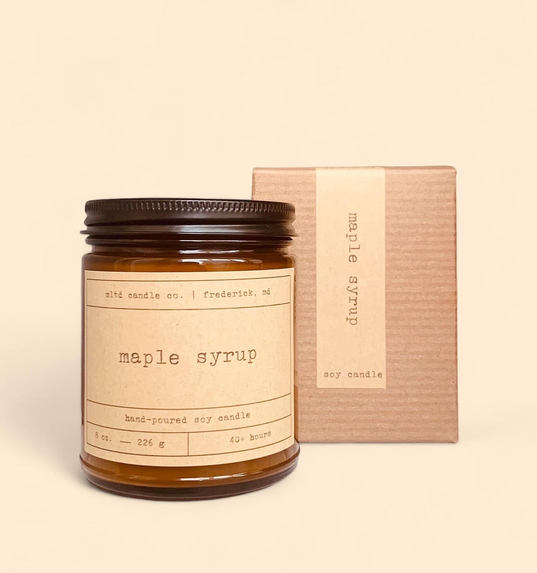Maple Syrup Soy Candle: With Sweet, Buttery Pancakes Scent - Etsy