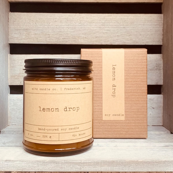Lemon Candle - Etsy