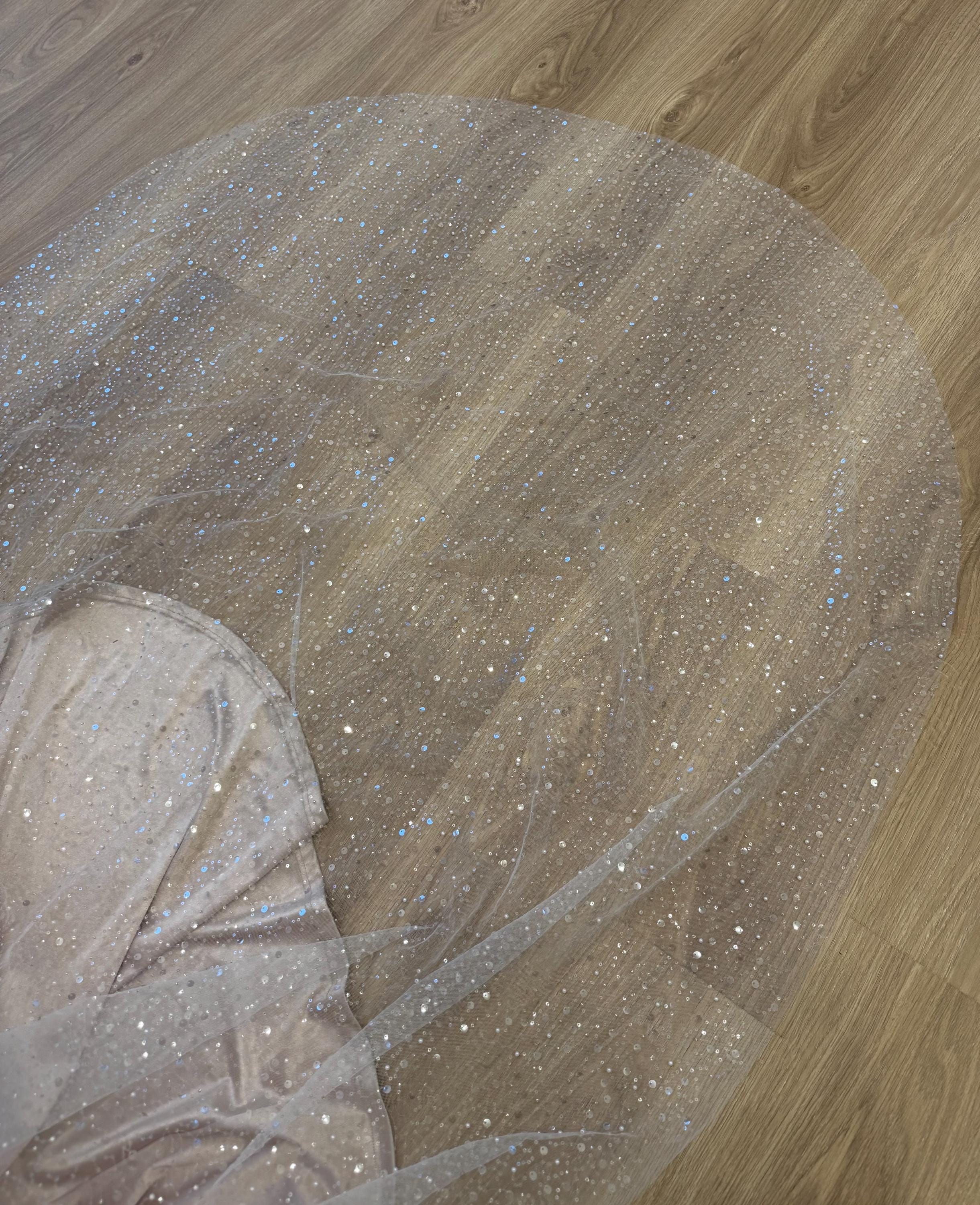 Sparkle Beaded Cathedral Veil: Long Sequined Bridal Veil - Etsy