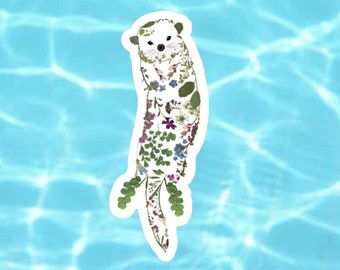 Sea Otter Sticker - Etsy