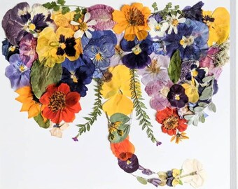 Pressed flower art | Etsy