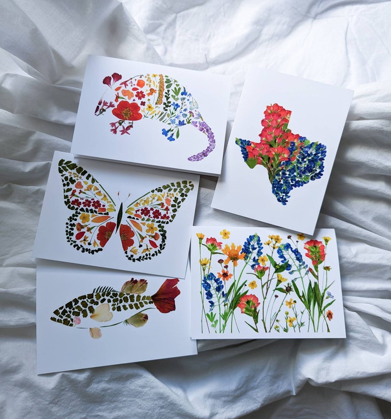 Texas Blank Note Card Set Texas Themed Gifts Monarch - Etsy
