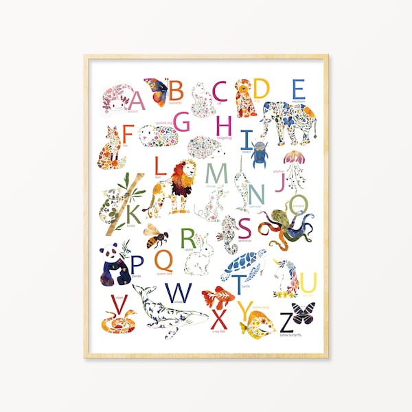Animal Alphabet - Etsy