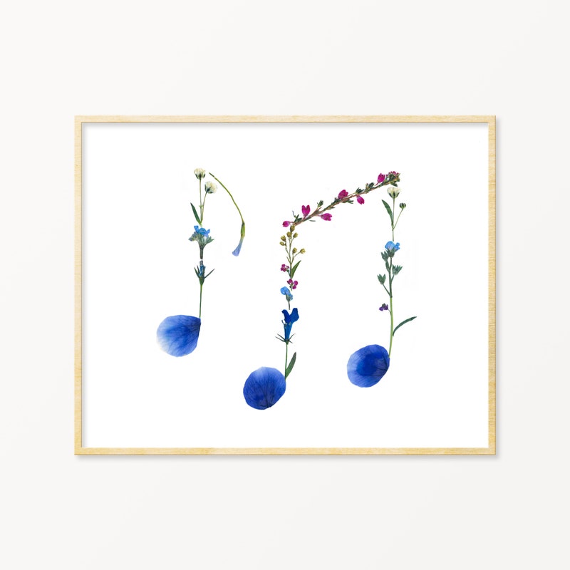Music Note Flowers - Etsy