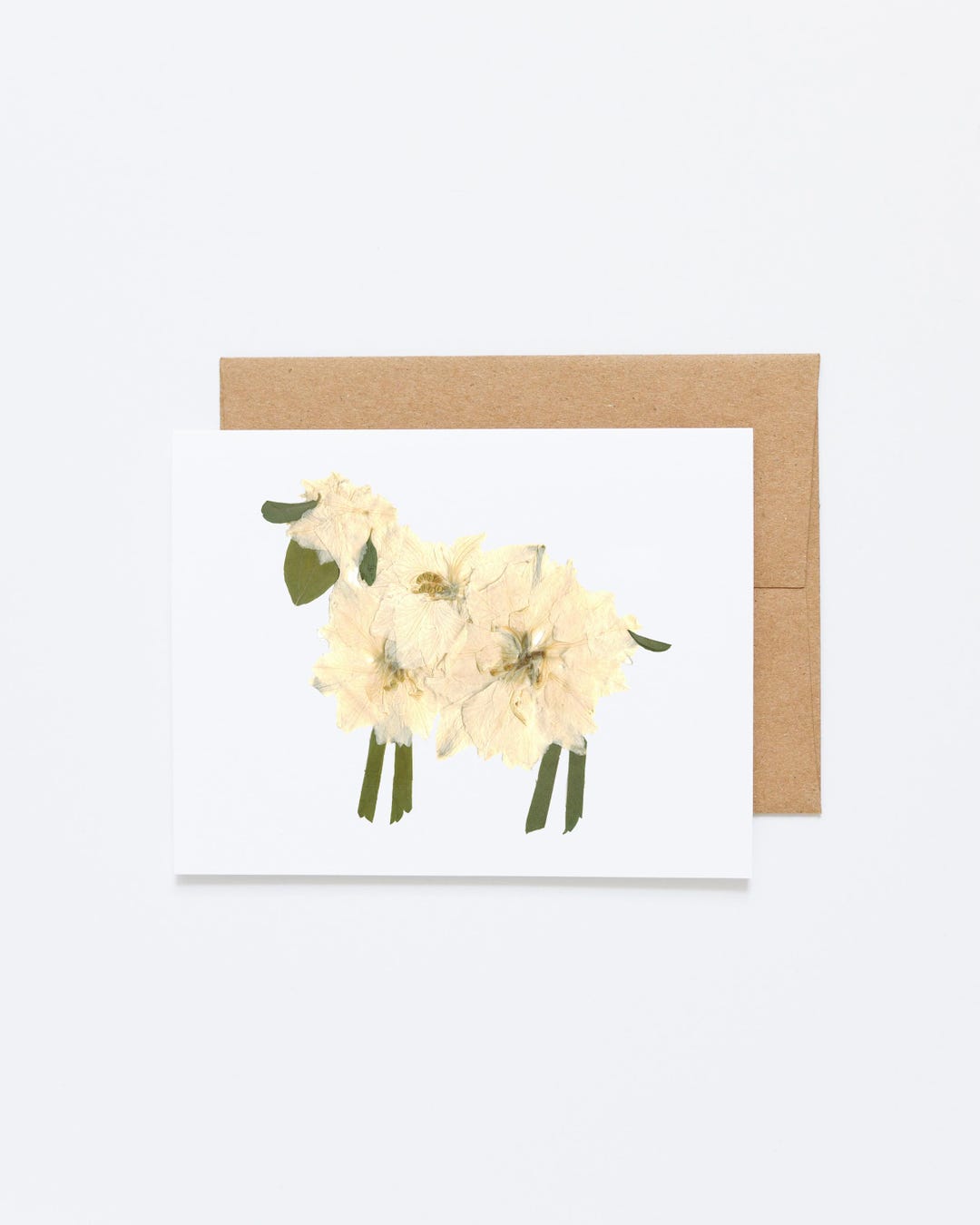 Sheep Card, Lamb Cards, Pressed Flower Art Print Cards - Etsy