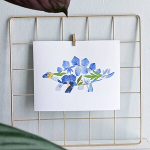 Dinosaur Wall Art | Dinosaur Nursery Print | Pressed Flower Art ...