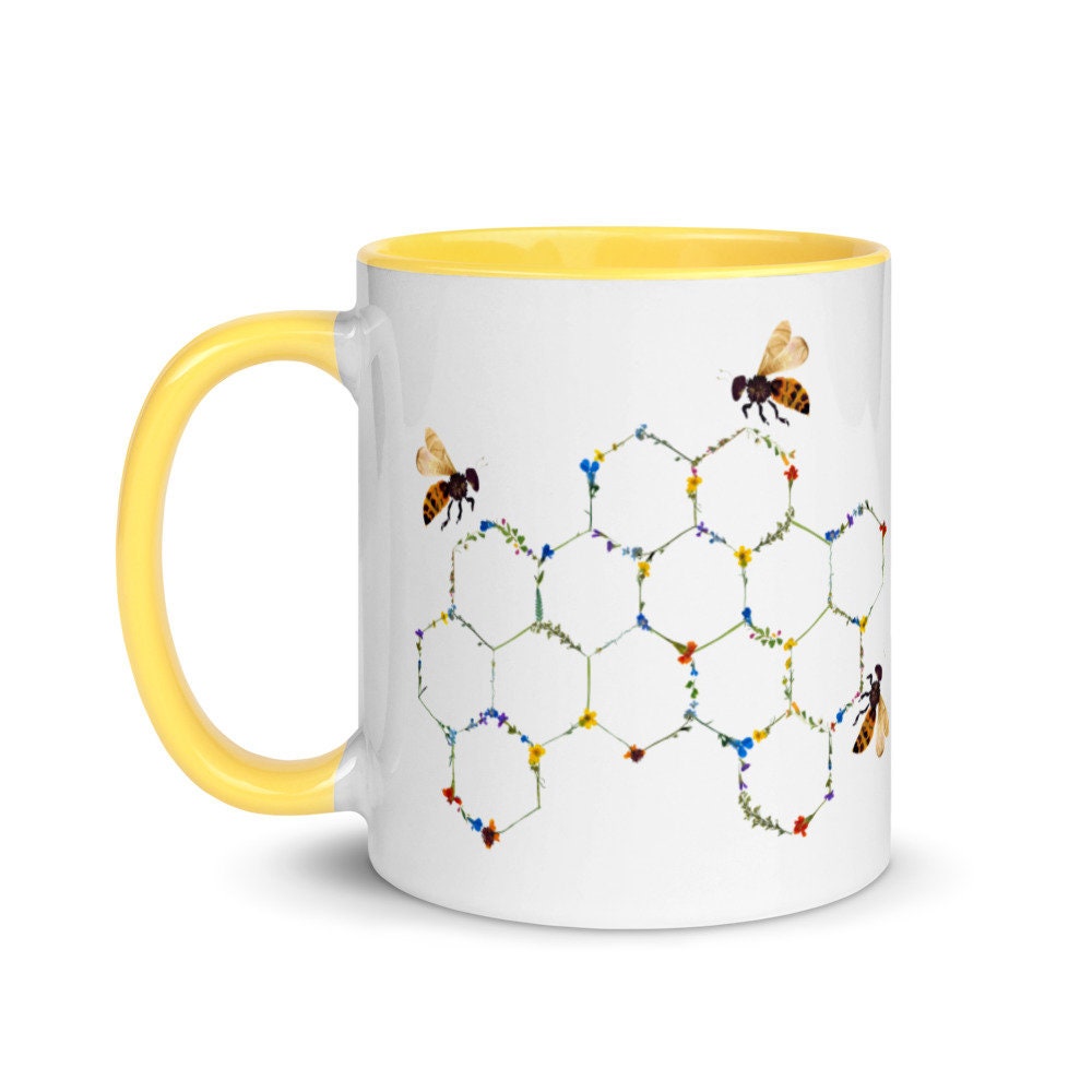 Bee Mug Gardening Gifts Bees and Honeycomb Beekeeper Mug | Etsy
